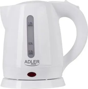 Adler AD 1272 bílá / Rychlovarná konvice / 1600W / 1 L / plast