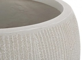 BIZZOTTO set 2 nízkých květináčů BRUSH bílá 0790581