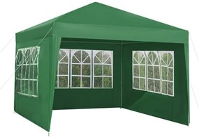 Malatec Zahradní párty stan 3 x 3 m + 3 boční stěny, zelený, 5506