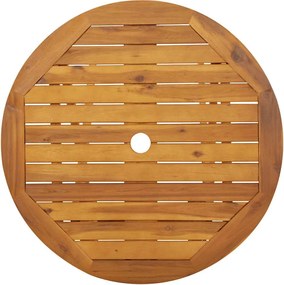 Skládací zahradní stolek 70 cm masivní akáciové dřevo 313596