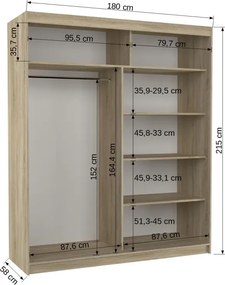 Posuvná skříň SPECTRA 180