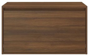 Lavice do předsíně 80 x 40 x 45 cm hnědý dub kompozitní dřevo - Default Title