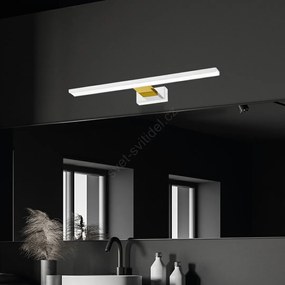 Milagro LED Koupelnové osvětlení zrcadla SHINE LED/13,8W/230V IP44 bílá/zlatá MI1819