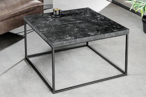 Designový konferenční stolek Haines 60 cm vzor antracitový mramor