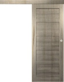 posuvné interiérové dveře na stěnu vasco doors BRAGA plné, model 1 Průchozí rozměr: 70 x 197 cm, Orientace dveří: Levé dveře, Dekor: Dub sonoma