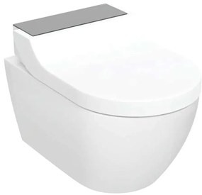 Geberit AquaClean - Elektronický bidet Tuma Comfort s keramikou, závěsný, TurboFlush, SoftClosing, KeraTect, sklo/černá 146.290.SJ.1