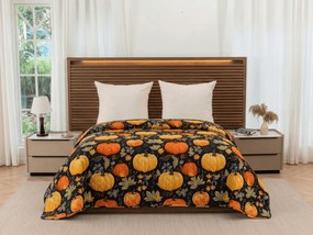Přehoz na postel ORANGE PUMPKINS, barevný Rozměr: 170 x 210 cm