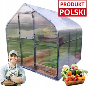 Polykarbonátový Skleník Tunel 5M2 250X200 Ptf Polsko Antracit Grafit