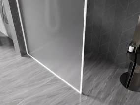 Mexen, Mexen Kioto-XF sprchová stěna s rámem 80 x 202 cm, matná 10 mm, bílá - 800-080-104-20-30-X