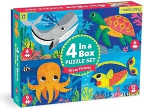 Mudpuppy Puzzle Oceán sada 4 v 1 / od 2 let