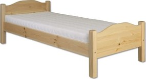 Casarredo - Komfort nábytek Masivní postel KL-128, 90x200, borovice, výběr moření | barva: moření dub