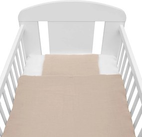 Mušelínový set s výplní New Baby 80x70 cm béžový