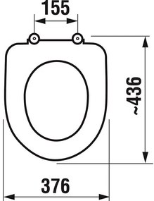 Jika Deep WC sedátko, bílá H8932813000001