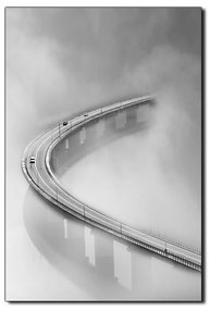 Obraz na plátně - Most v mlze - obdélník 7275QA (75x50 cm)