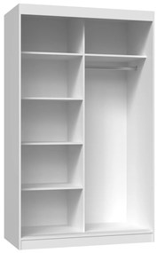 Šatní skříň IGA II 120 cm antracit/dub artisan