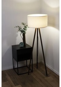 Stojací lampa STANDART 1xE27/60W/230V krémová/hnědá