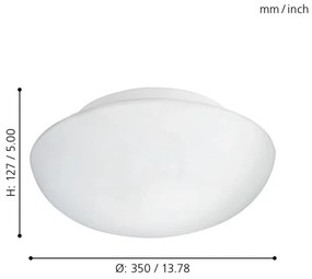Eglo 83404 - Stropní svítidlo ELLA 2xE27/60W/230V
