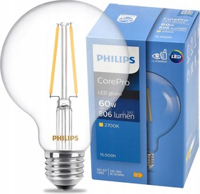 LED žárovka E27 G93 7W WW 806lm CorePro 2700K