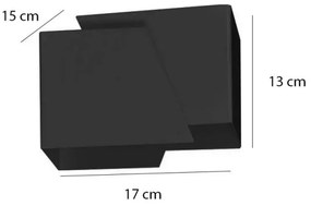 Nástěnné svítidlo FROST 1xG9/8W/230V černá