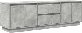 TV skříňka s LED osvětlením betonově šedá 160,5x41x50 cm 3328429