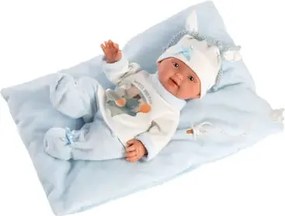 Llorens 26311 NEW BORN CHLAPEČEK - realistická panenka miminko s celov