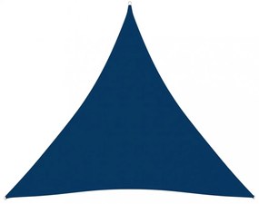 Stínící plachta trojúhelníková 5 x 5 x 5 m oxfordská látka Dekorhome Modrá