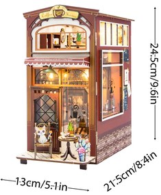 2Kids Toys 3D skládačka Zarážka na knihy Kavárna