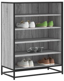 Botník šedý sonoma 75 x 38 x 97,5 cm kompozitní dřevo a kov 3300873