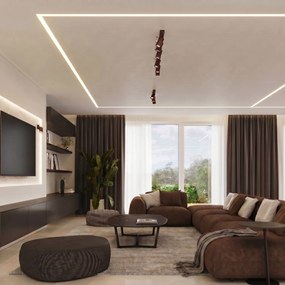 Sollux Lighting Stropní svítidlo RING 3L hnědé