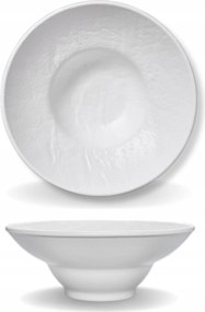 Talíř hluboký Wilmax kulatý bílý matný porcelán 22,5 cm 1100 ml