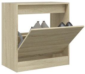 vidaXL Botník dub sonoma 60 x 34 x 63,5 cm kompozitní dřevo