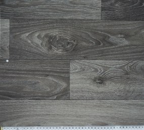 Beauflor, PVC podlaha - lino Blacktex Fumed Oak 966M - dub, na míru, šíře 3m,4m, šedá, filc, chodba / předsíň
