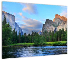 Obraz divoké horské krajiny (70x50 cm)