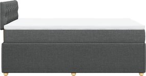 Box spring postel s matrací tmavě šedá 120x190 cm textil 3289703