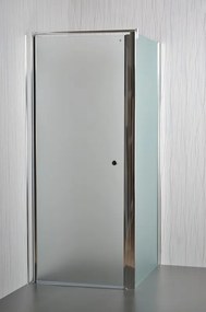 ARTTEC Sprchový kout rohový jednokřídlý MOON A 17 grape sklo 80 x 80 x 198 cm s vaničkou z litého mramoru POLARIS PAN04470