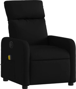 Masážní křeslo s polohovacím mechanismem, černé, látkové 3206865