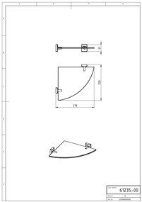 Novaservis - Rohová polička Metalia 12 chrom, 0235,0