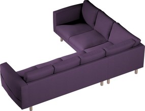 Potah na pohovku IKEA Norsborg rohová 5-místná barva fialová látka pletený vzor
