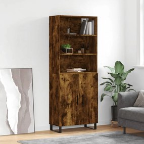 vidaXL Skříň highboard 69,5 x 34 x 180 cm kompozitní dřevo [3189279] Barva: Betonová šedá