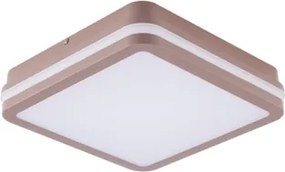 Brilagi -LED Venkovní stropní svítidlo BENE LED/18W/230V 21,5x21,5 cm hnědá IP54