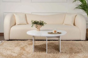 Designový konferenční stolek Zakwani II 90 cm bílý