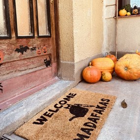 Hanse Home, Rohožka Welcome madafakas 105668 - na ven i na doma, 45x75, hnědá, chodba / předsíň