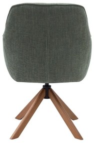 Designová otočná židle Sanjaya II lesnická zelená