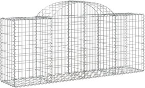 Klenuté gabionové koše 40ks 200x50x80/100 cm pozinkované železo 3146317