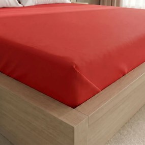 Kvalitex Bavlněné prostěradlo červené 150x230cm 150x230cm