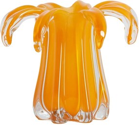 Oranžová skleněná váza (výška 17 cm) Avenia – Light &amp; Living