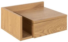 Závěsný noční stolek se zásuvkou KASPIAN divoký dub