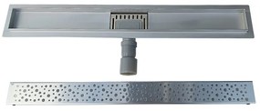 BPS-koupelny Sprchový odtokový žlab DL01 WAVE G5 HYD-2634 80 cm, satén
