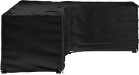 Plachta na zahradní nábytek tvar L 18 oček 285 x 220 x 80 cm 319324