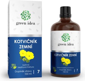 Green idea Kotvičník zemní - bezlihová tinktura 100 ml
